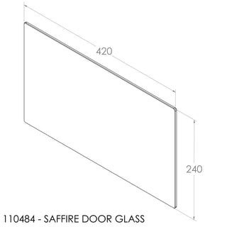 Jayline Door Glass (420x240x5mm) (Pre2002 - Fits Retainer 110508 ...